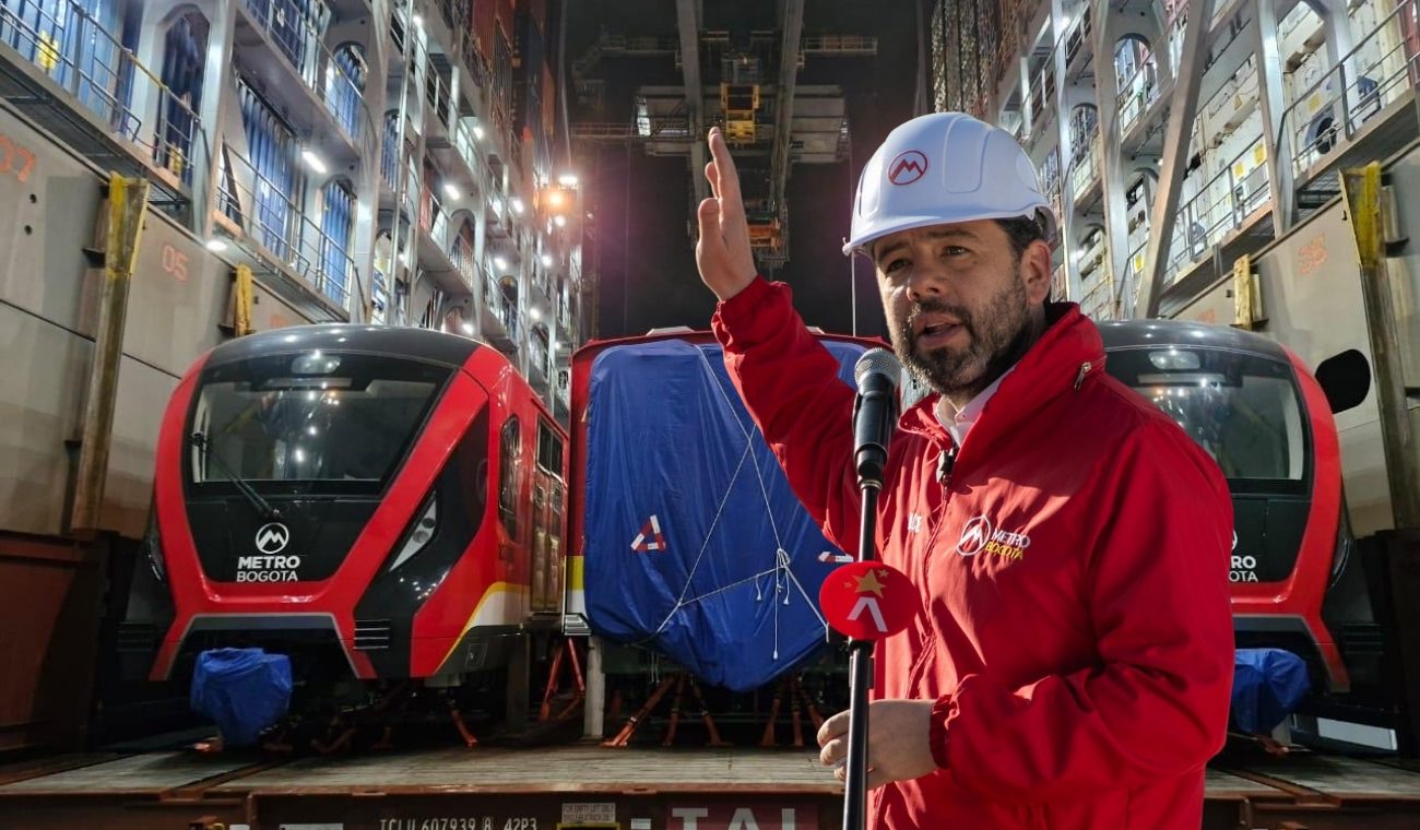 Tercer tren del Metro ya desembarcó en Cartagena, rumbo al patio taller